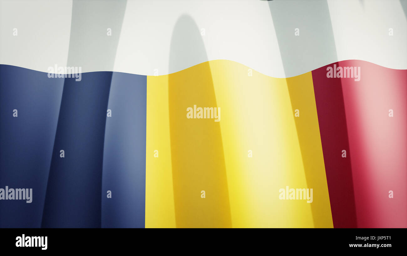 Close up romanian flag waving hi-res stock photography and images - Alamy