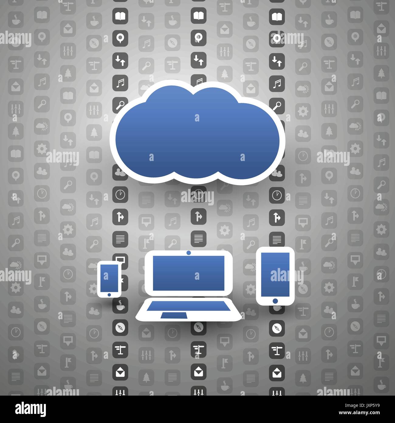 Everything Into the Global Clouds Network - Abstract Colorful Cloud ...
