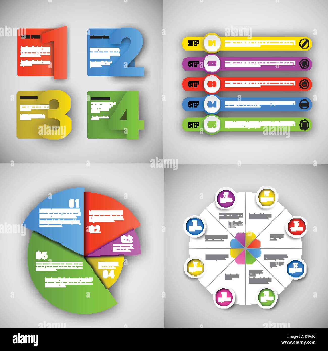 Headline Infographic Set Design Business Data Graphic Collection ...