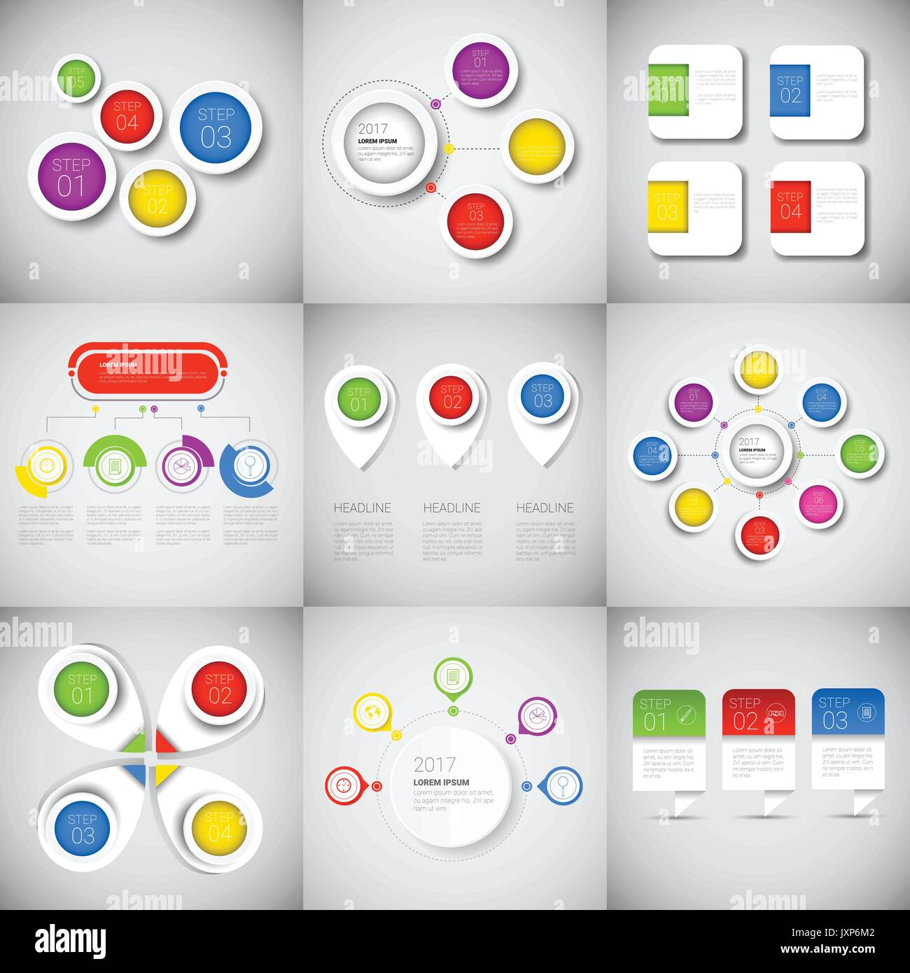 Headline Infographic Set Design Business Data Graphic Collection ...