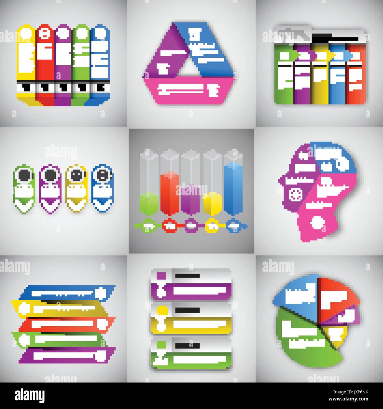 Headline Infographic Set Design Business Data Graphic Collection ...