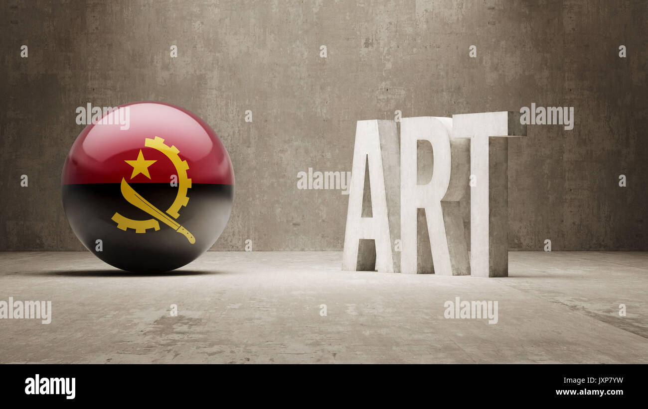 Angola High Resolution Art Concept Stock Photo - Alamy