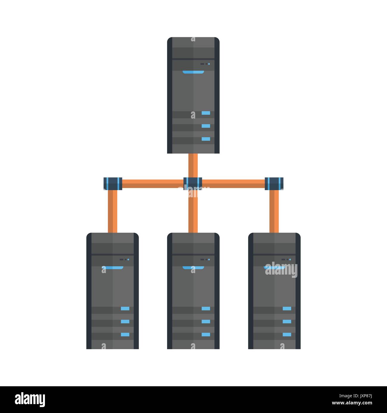 Data Center Icon Cloud Computer Connection Hosting Server Database Synchronize Technology Stock ...