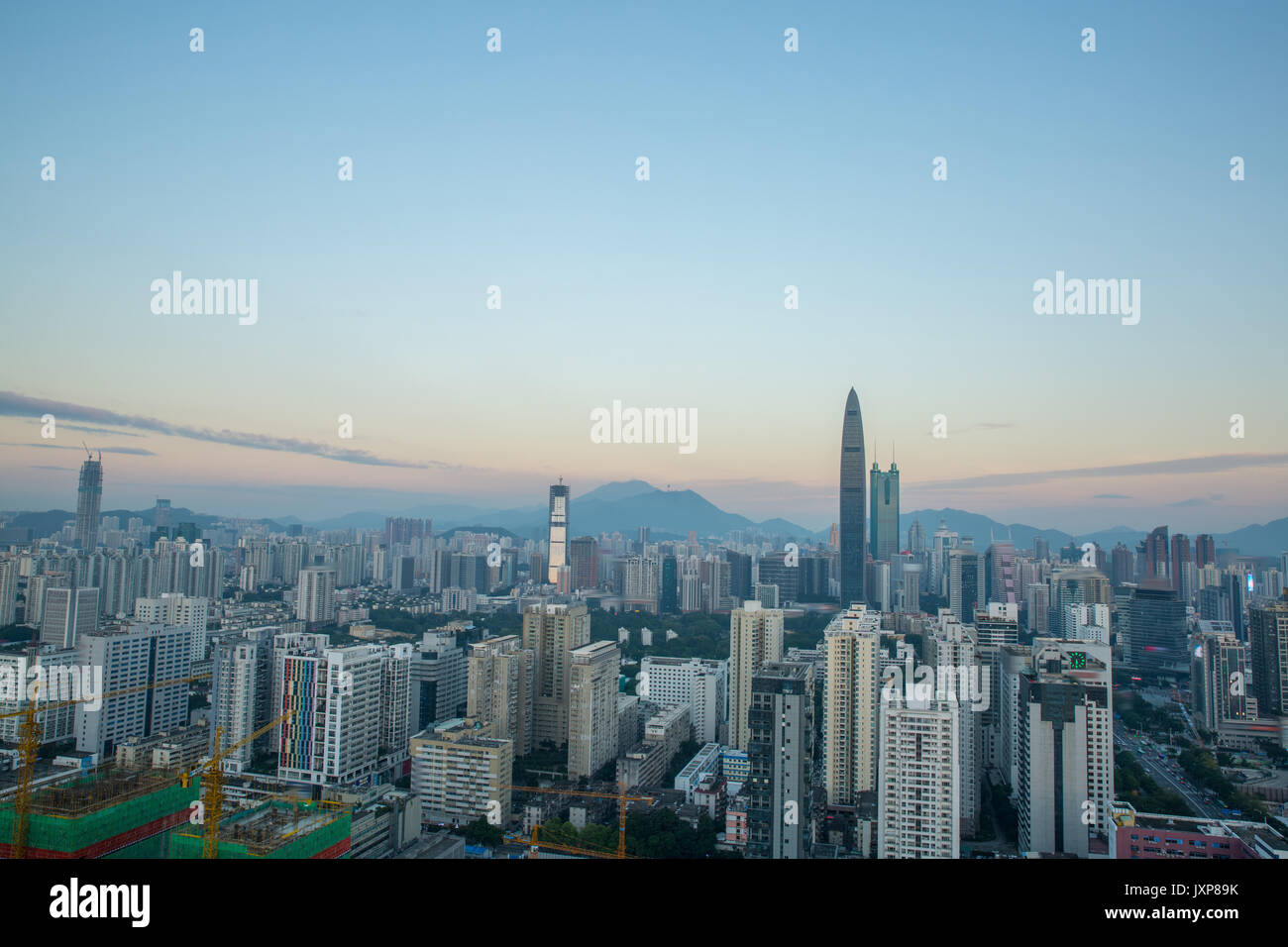 Urban architecture of Shenzhen City,Guangdong Province,China Stock ...