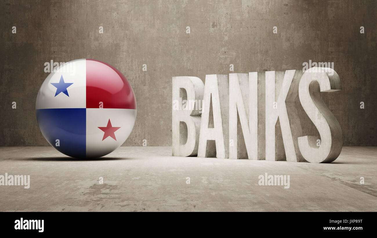 Panama High Resolution Banks Concept Stock Photo - Alamy