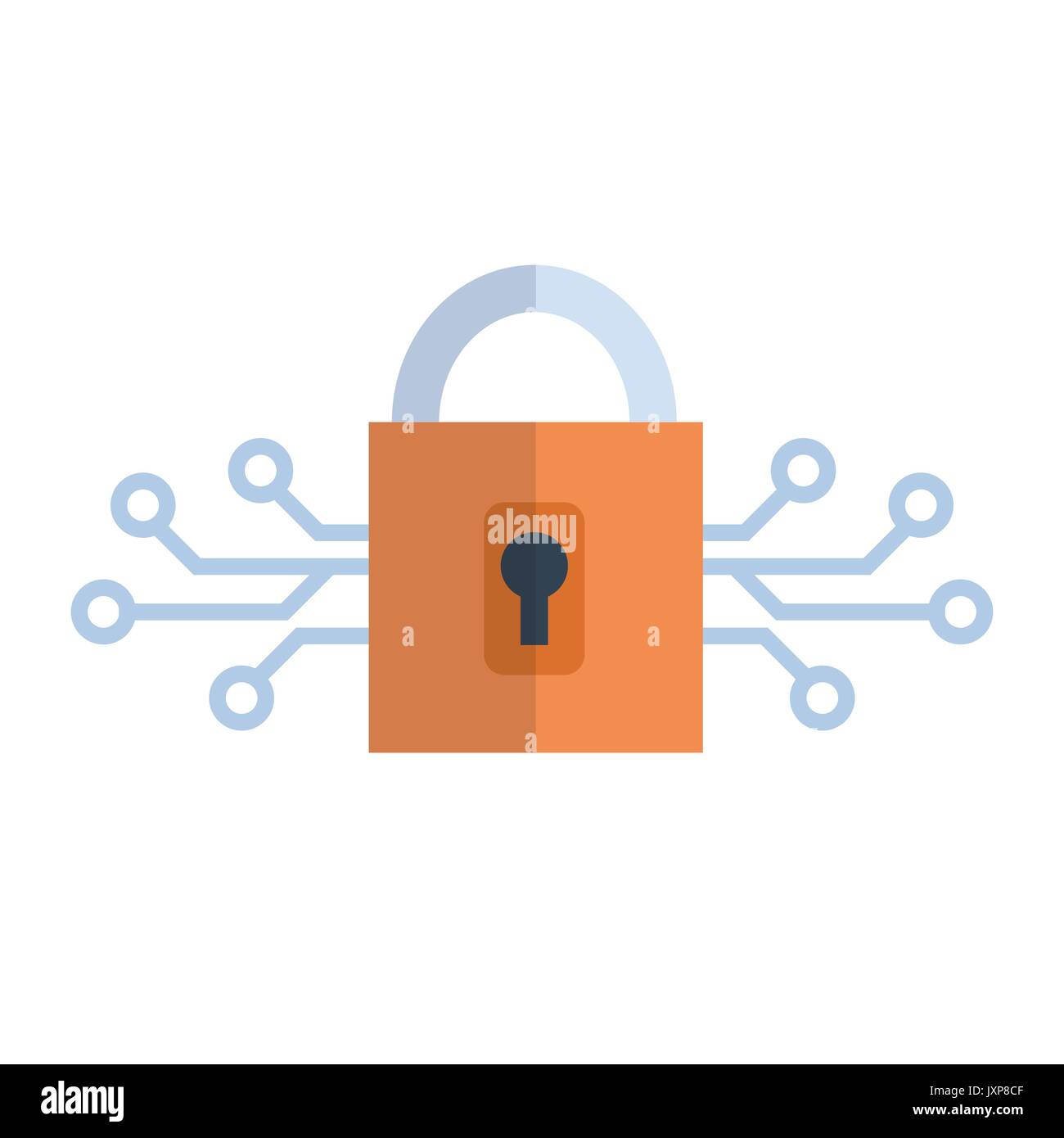 Protection lock Stock Vector Images - Alamy