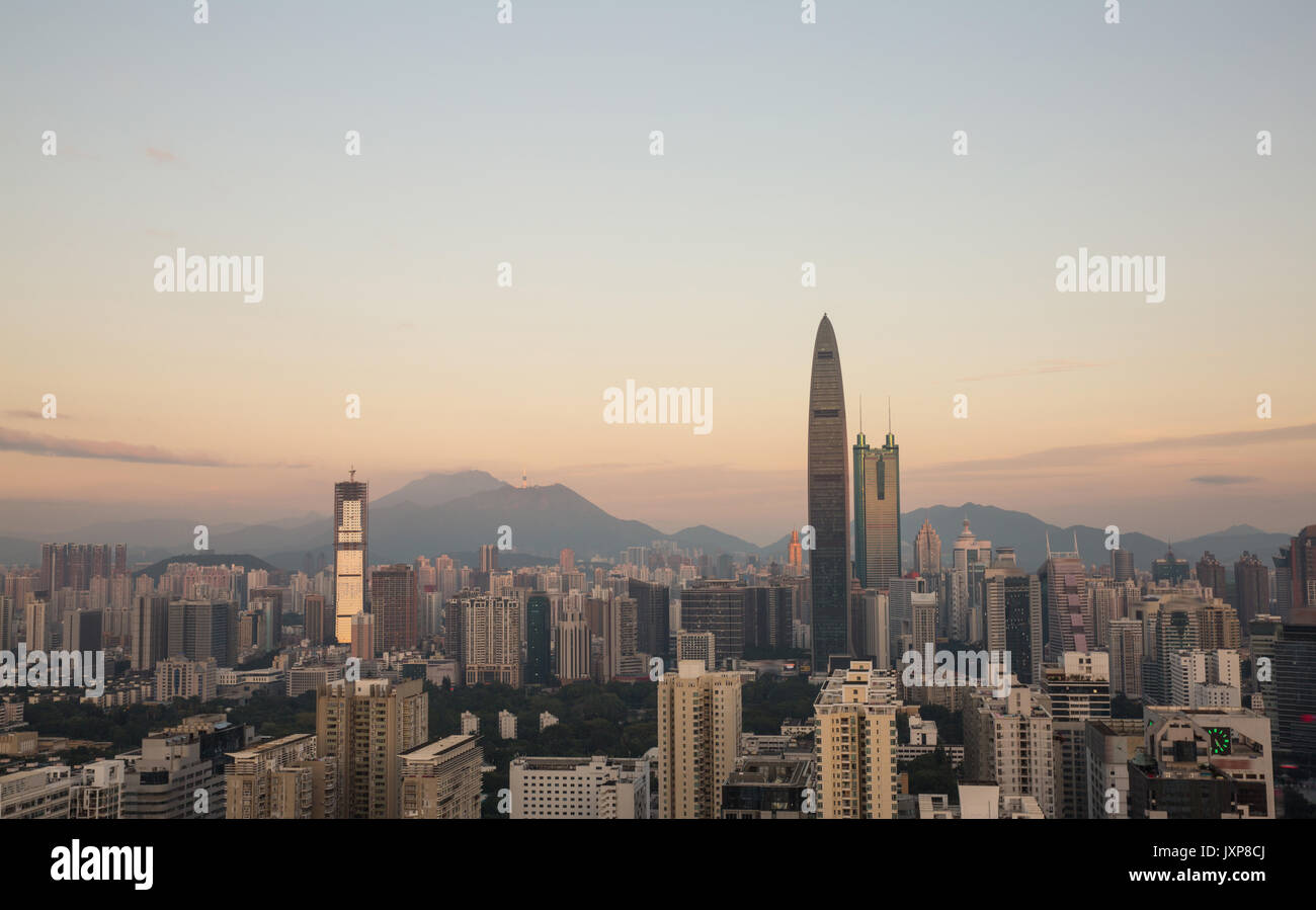 Urban architecture of Shenzhen City,Guangdong Province,China Stock ...