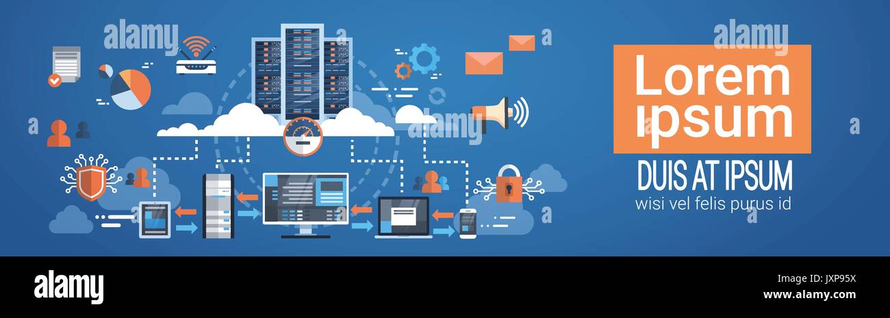 Cloud center horizontal Stock Vector Images - Alamy