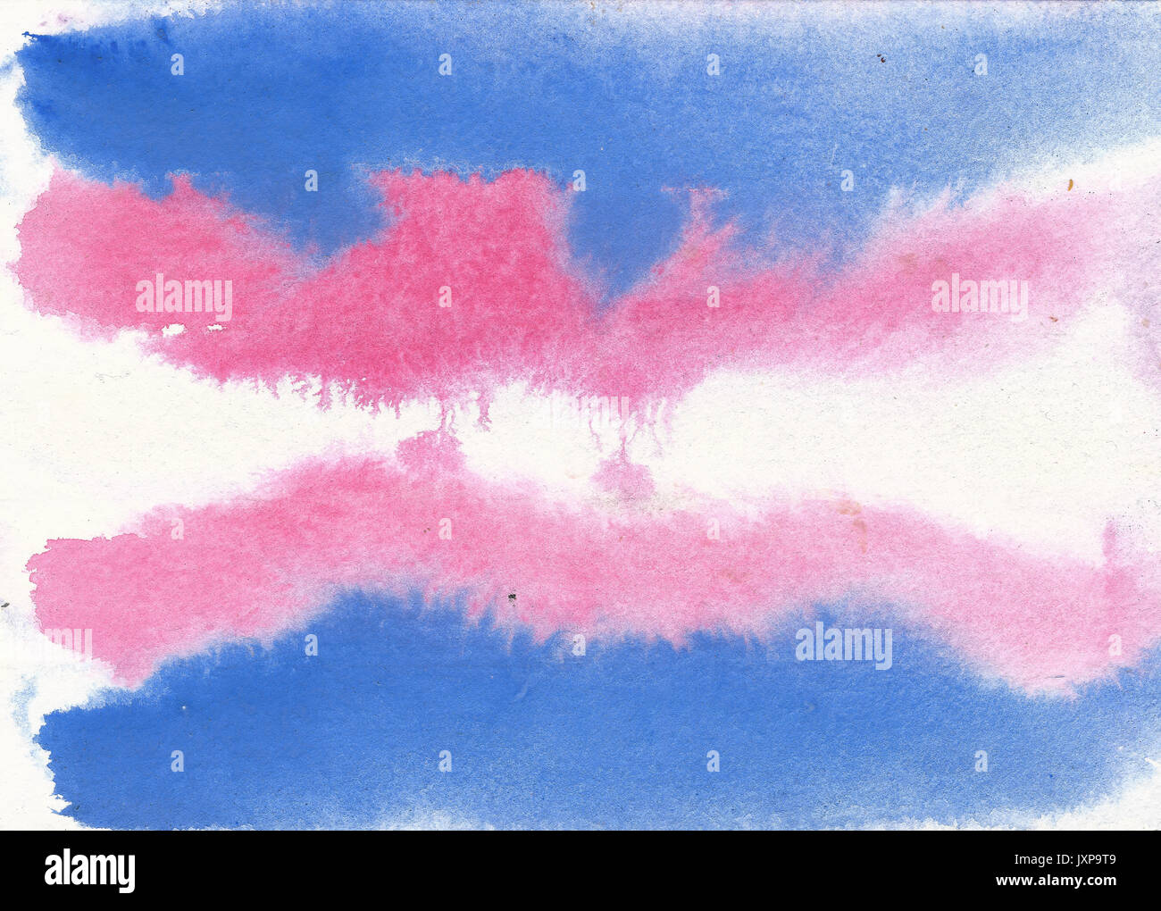 Abstract Watercolor Trans Pride Flag Stock Photo - Alamy