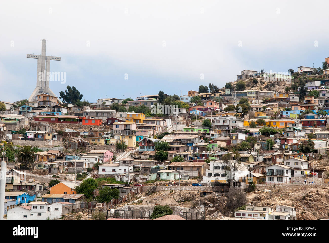 Chile - View Of Coquimbo - Memorial Cross Of The Third Millennium ...