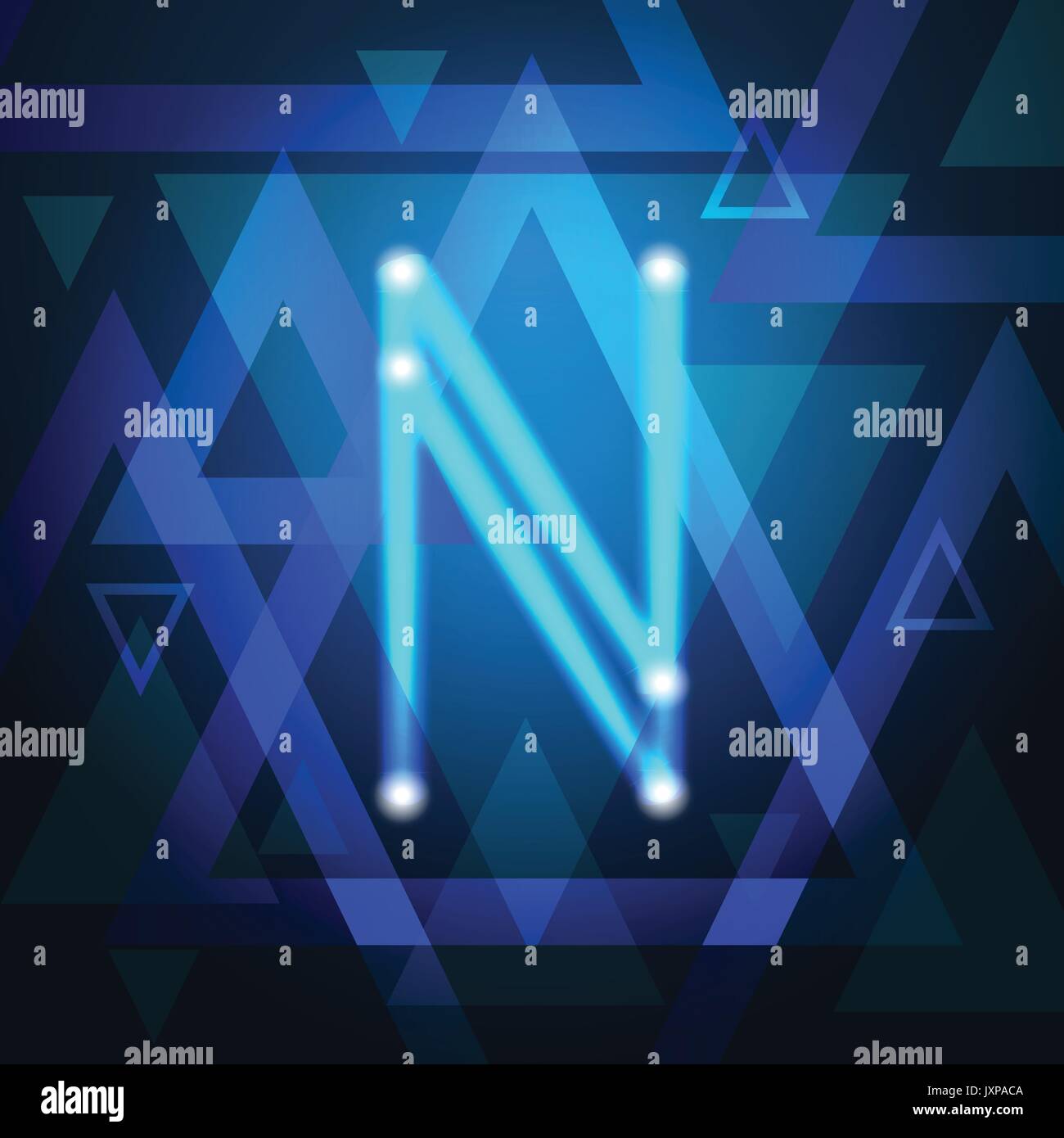 Illuminated capital letter n hi-res stock photography and images - Alamy