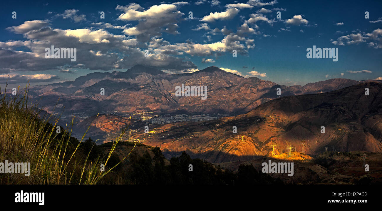 Red clay land of Dongchuan District,Yunnan Province,China Stock Photo ...