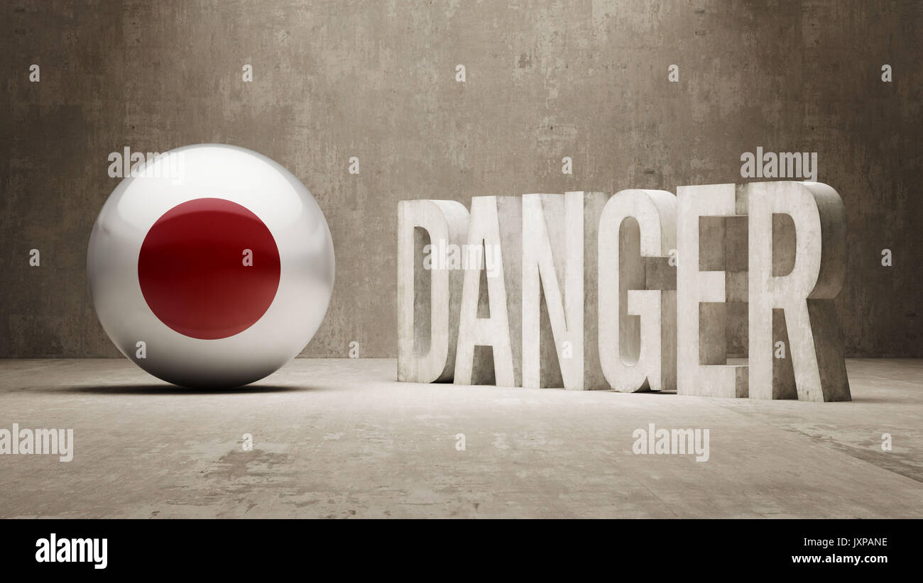 Japan High Resolution Danger Concept Stock Photo - Alamy