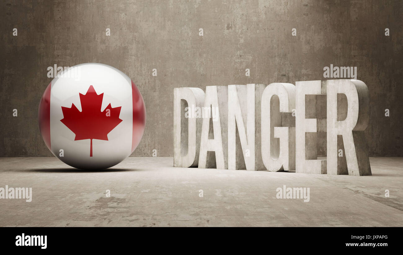 Canada High Resolution Danger Concept Stock Photo - Alamy