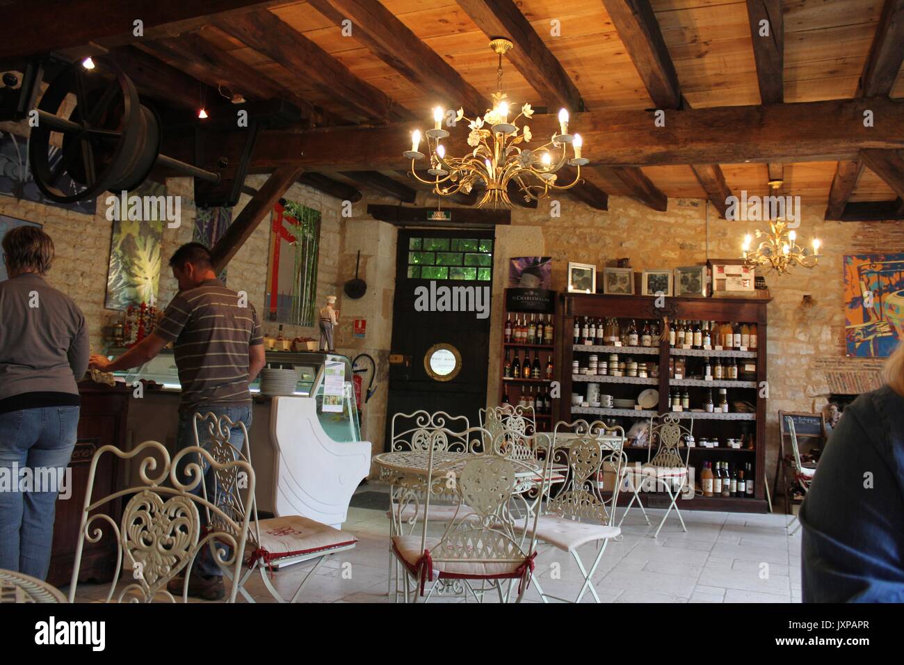 Old french cafe interior hi-res stock photography and images - Alamy