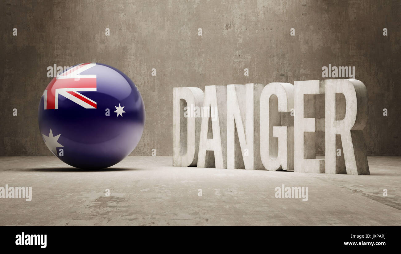 Australia High Resolution Danger Concept Stock Photo - Alamy