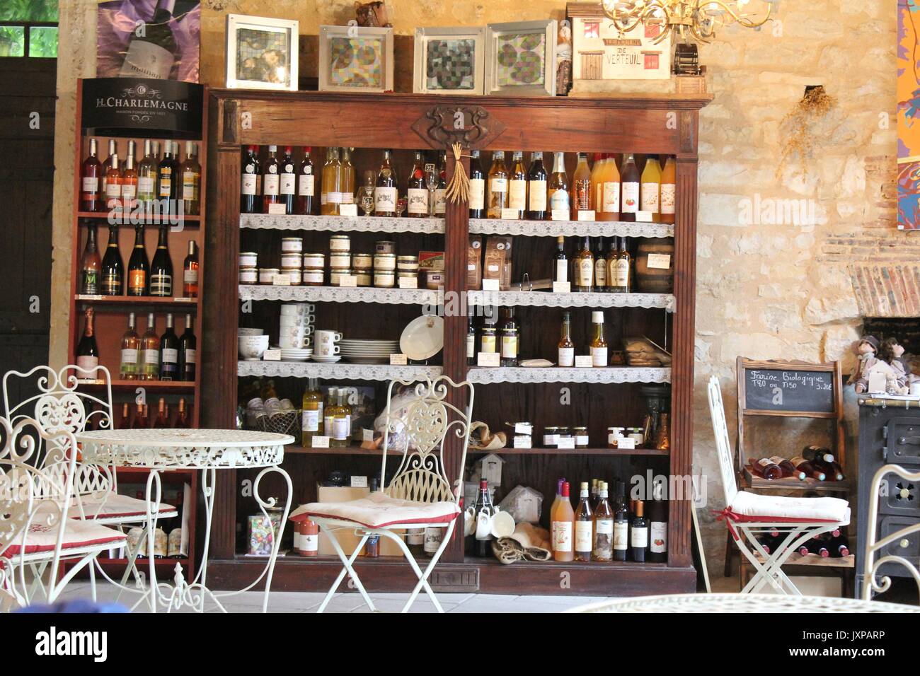 French Coffee Shop Interior