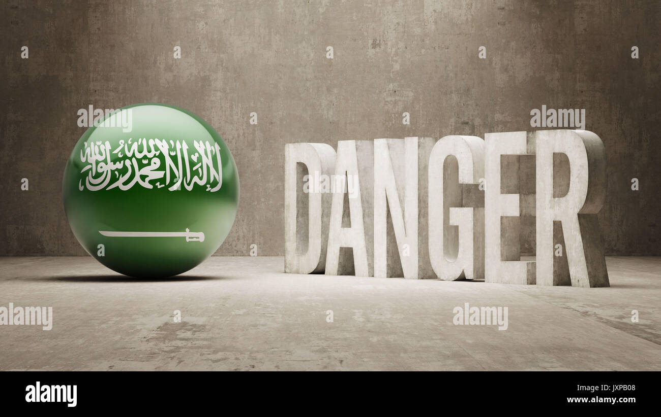 Saudi Arabia High Resolution Danger Concept Stock Photo - Alamy