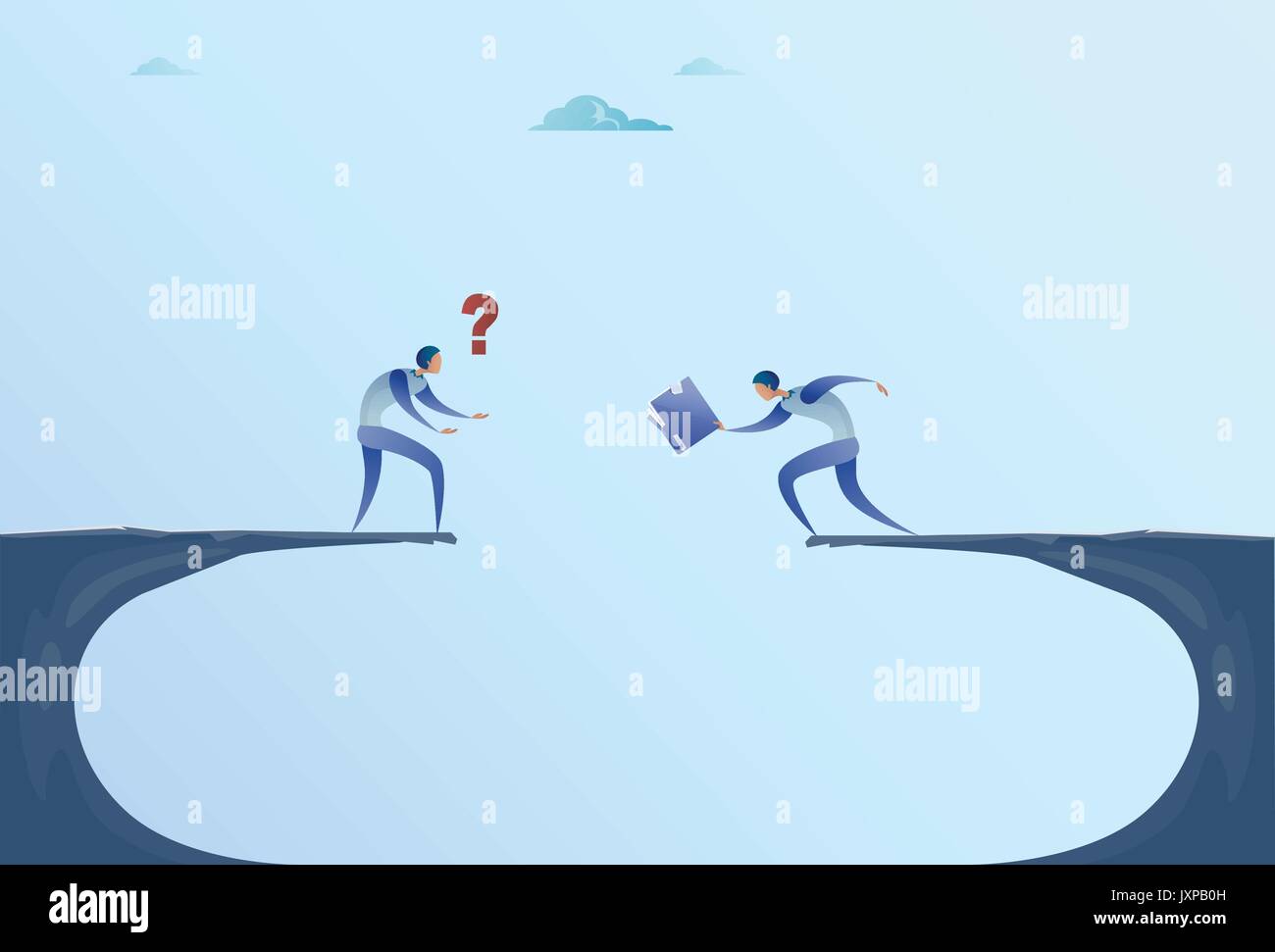 Teamwork gap Stock Vector Images - Alamy