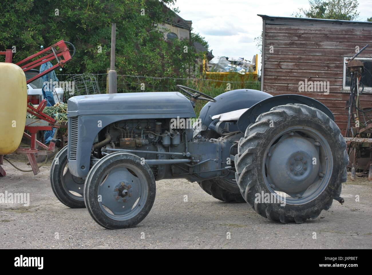 Little grey Ferguson had for on farm Stock Photo - Alamy