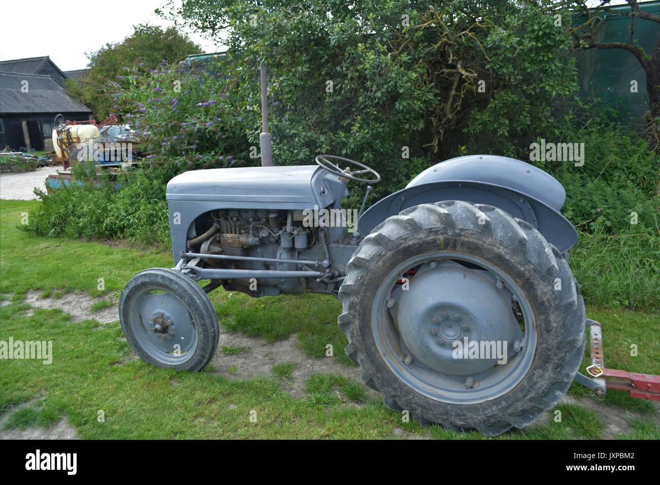 Little grey fergie Ferguson tractor on the farm Stock Photo - Alamy