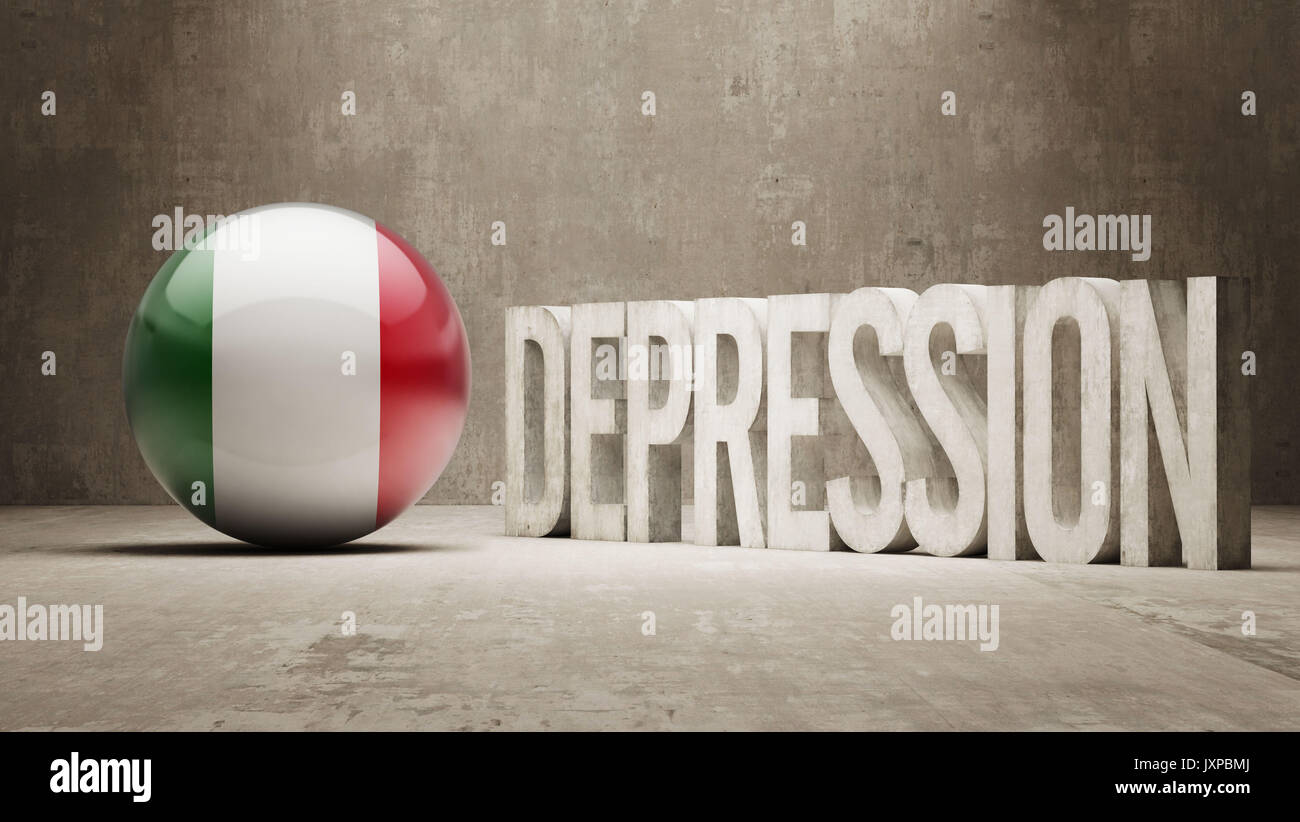Italy High Resolution Depression Concept Stock Photo - Alamy