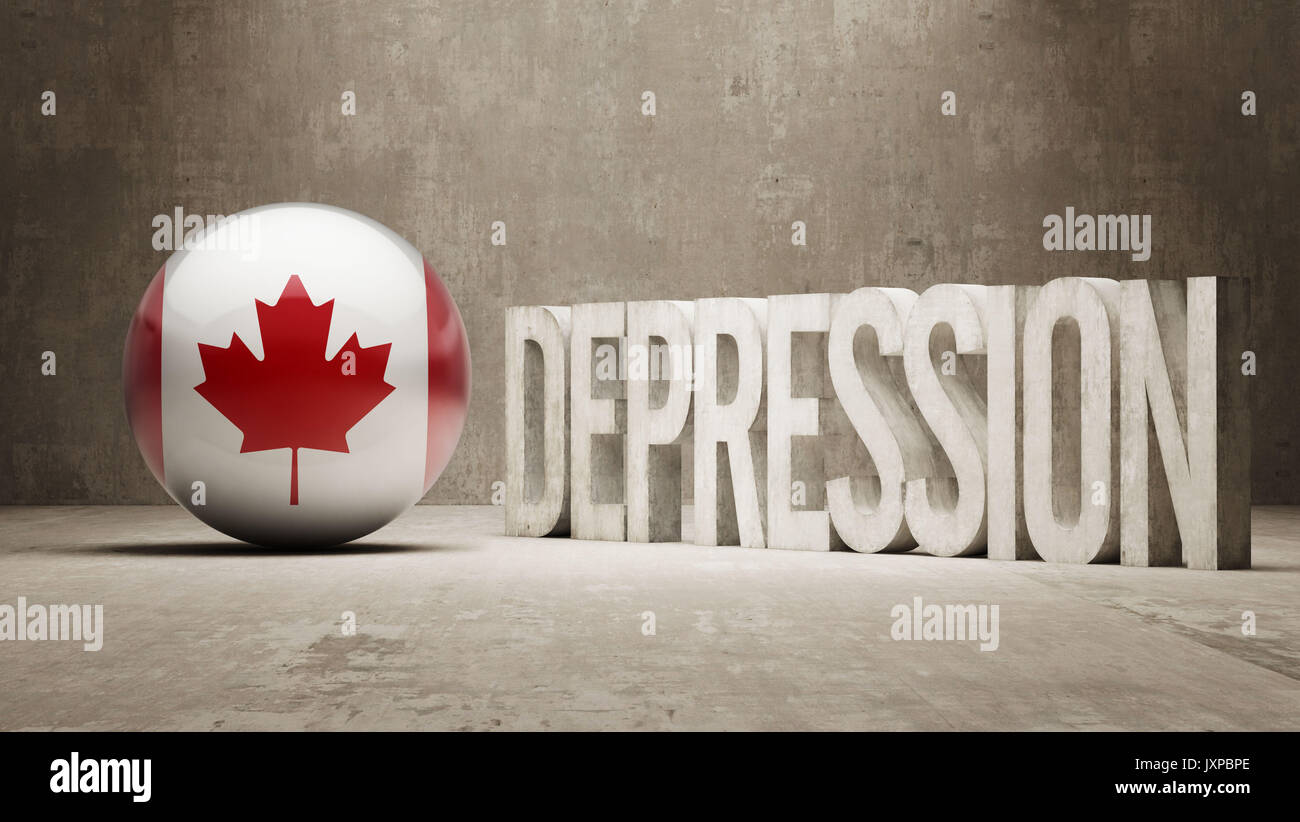 Canada High Resolution Depression Concept Stock Photo - Alamy
