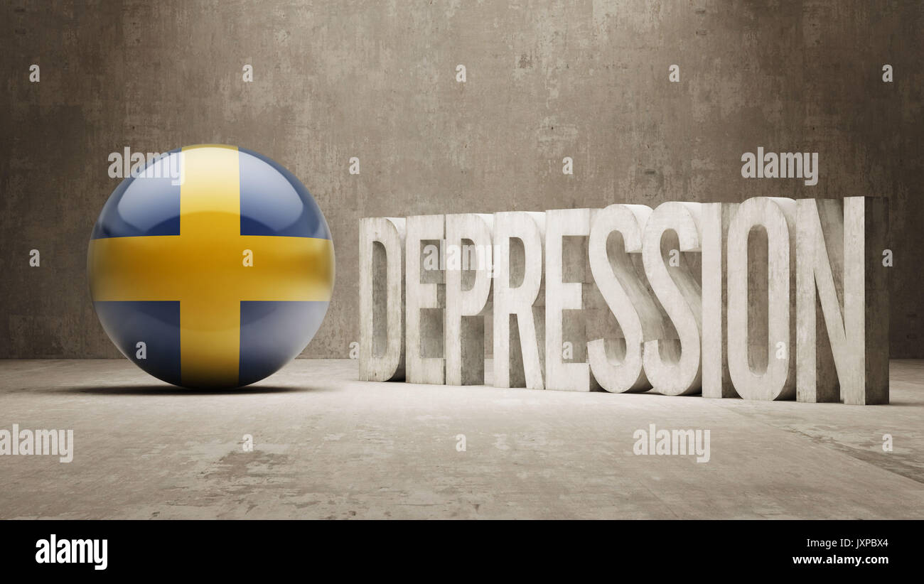 Sweden High Resolution Depression Concept Stock Photo - Alamy