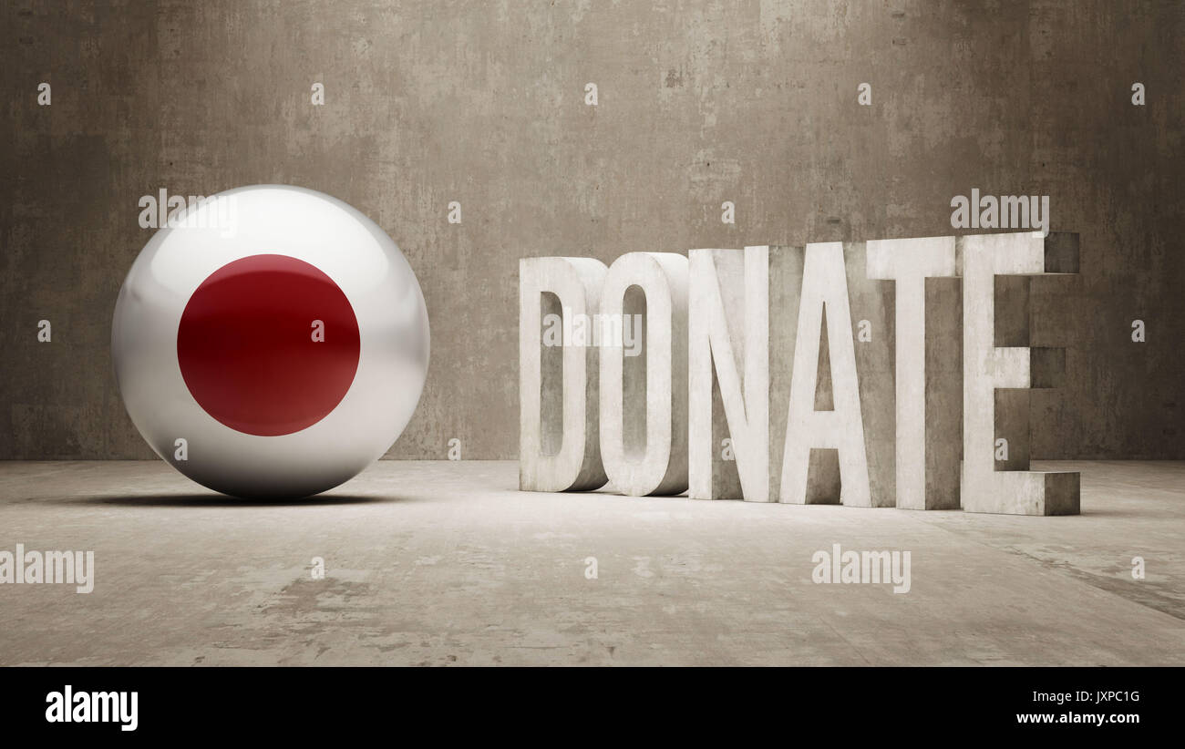 Japan High Resolution Donate Concept Stock Photo - Alamy