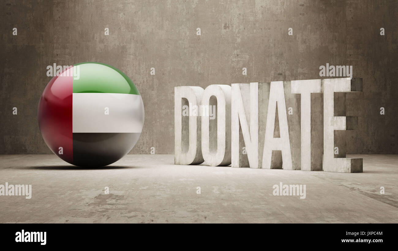 United Arab Emirates High Resolution Donate Concept Stock Photo - Alamy
