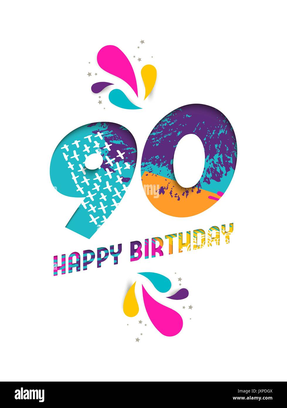 90th birthday card hi-res stock photography and images - Alamy