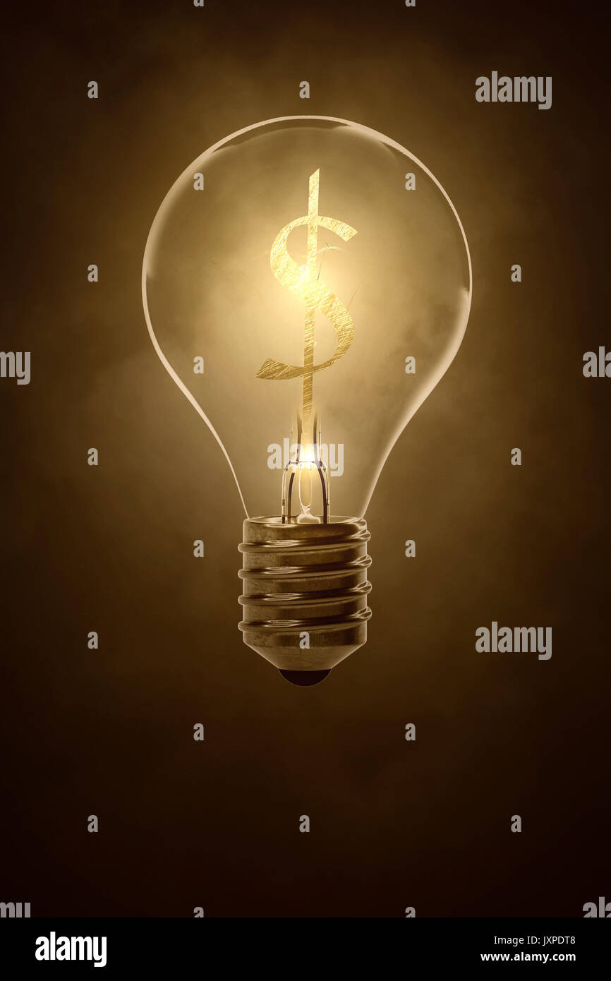 Money light bulb hi-res stock photography and images - Alamy