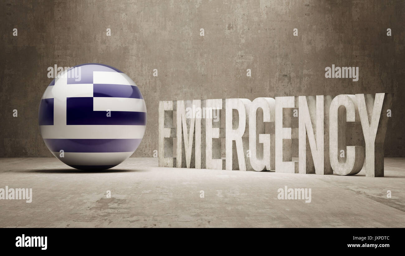Greece High Resolution Emergency Concept Stock Photo - Alamy
