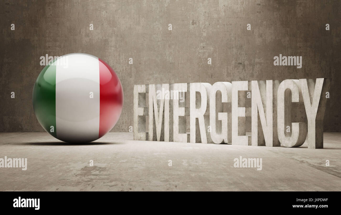 Italy High Resolution Emergency Concept Stock Photo - Alamy