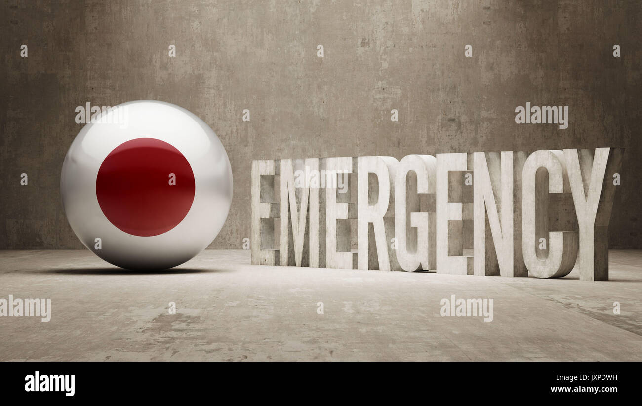 Japan High Resolution Emergency Concept Stock Photo - Alamy
