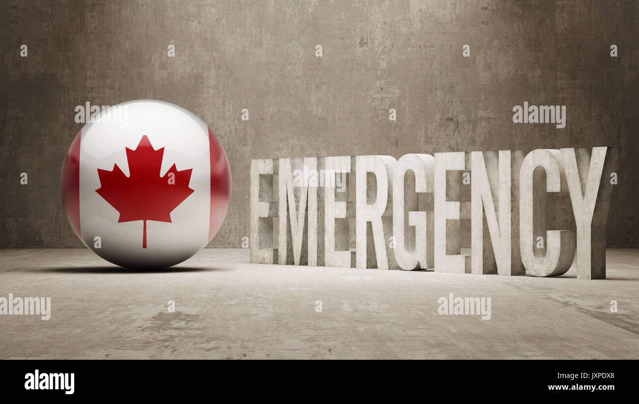 Canada High Resolution Emergency Concept Stock Photo - Alamy