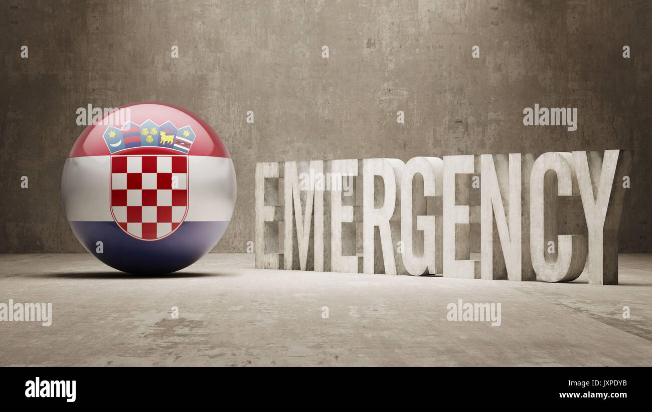 Croatia High Resolution Emergency Concept Stock Photo - Alamy