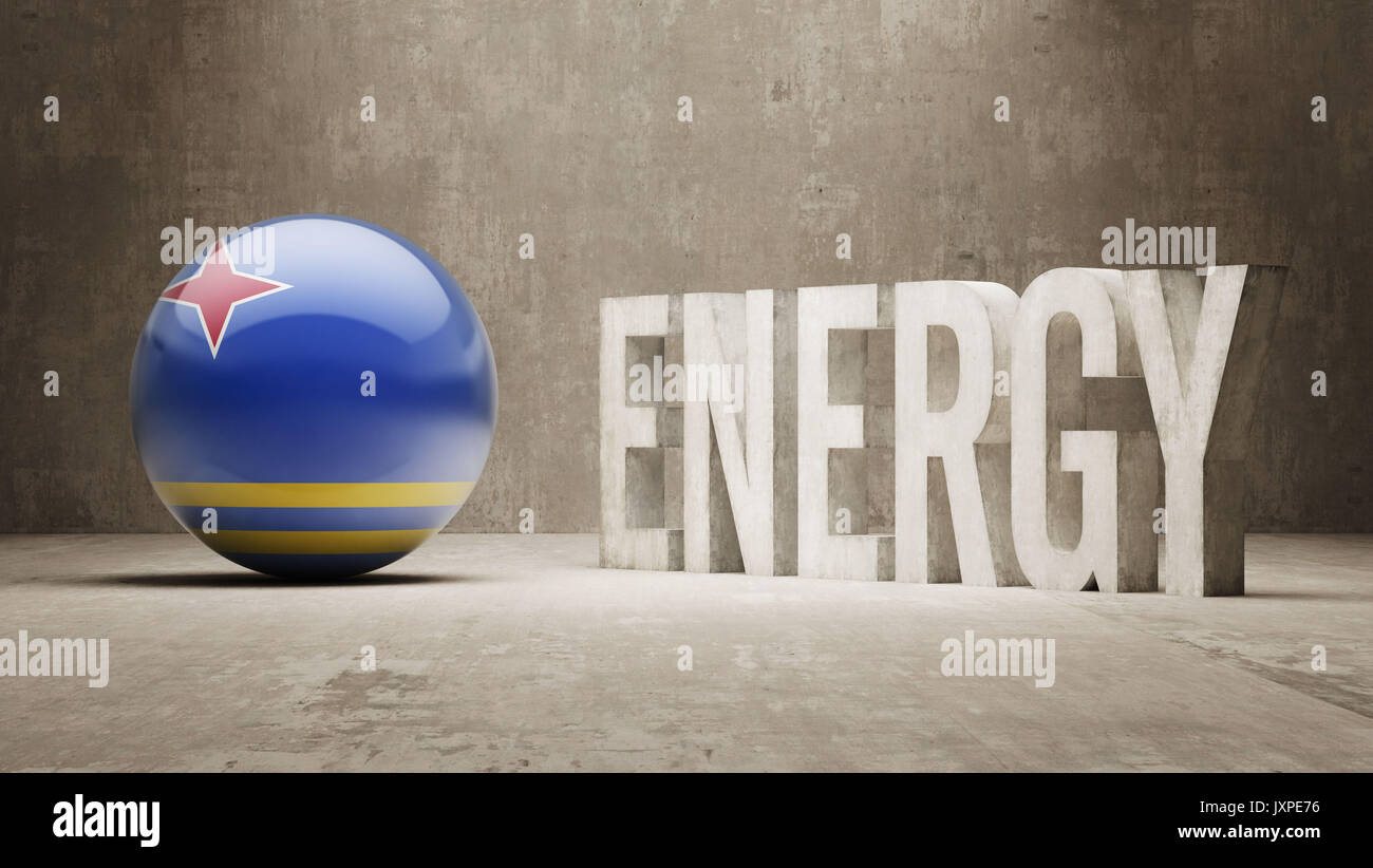 Aruba High Resolution Energy Concept Stock Photo - Alamy