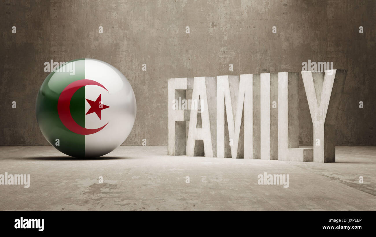 Algeria High Resolution Family Concept Stock Photo - Alamy
