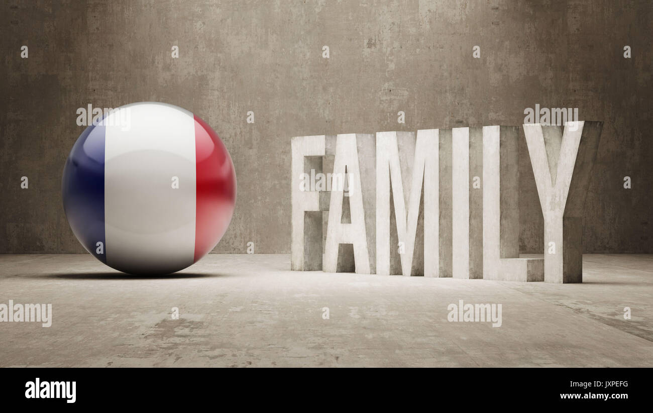 France High Resolution Family Concept Stock Photo - Alamy