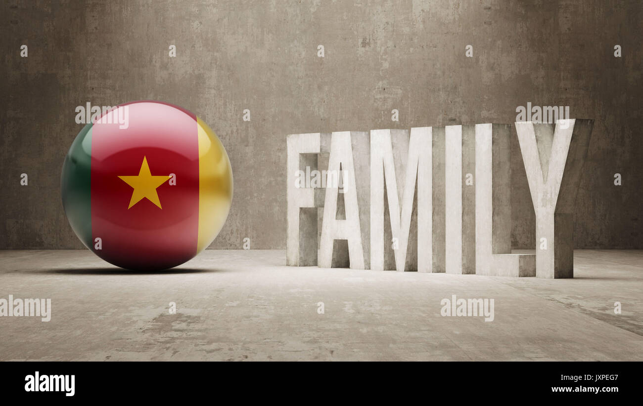 Cameroon High Resolution Family Concept Stock Photo - Alamy