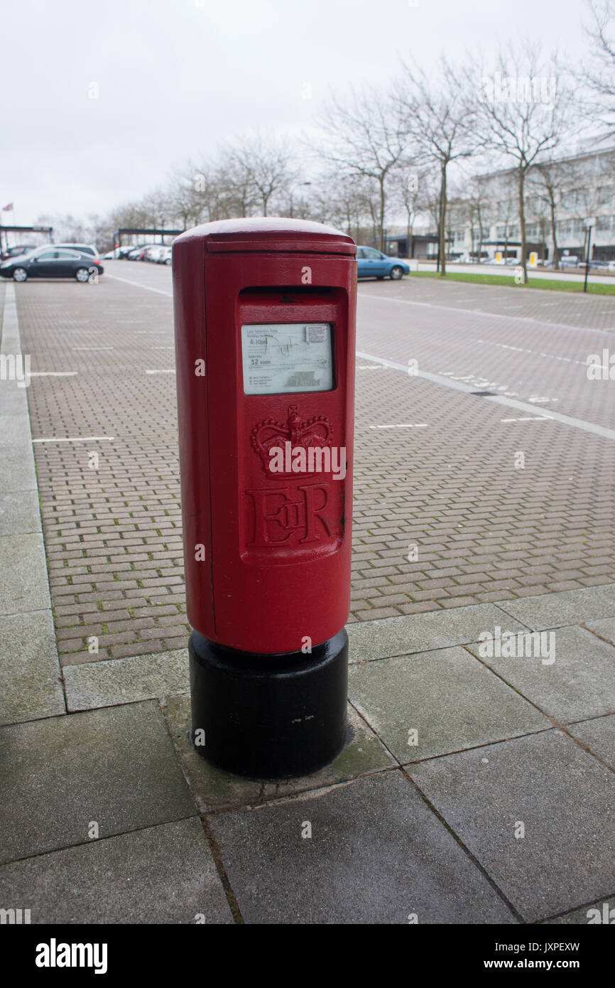 K-type pillar box in Central Milton Keynes Stock Photo - Alamy