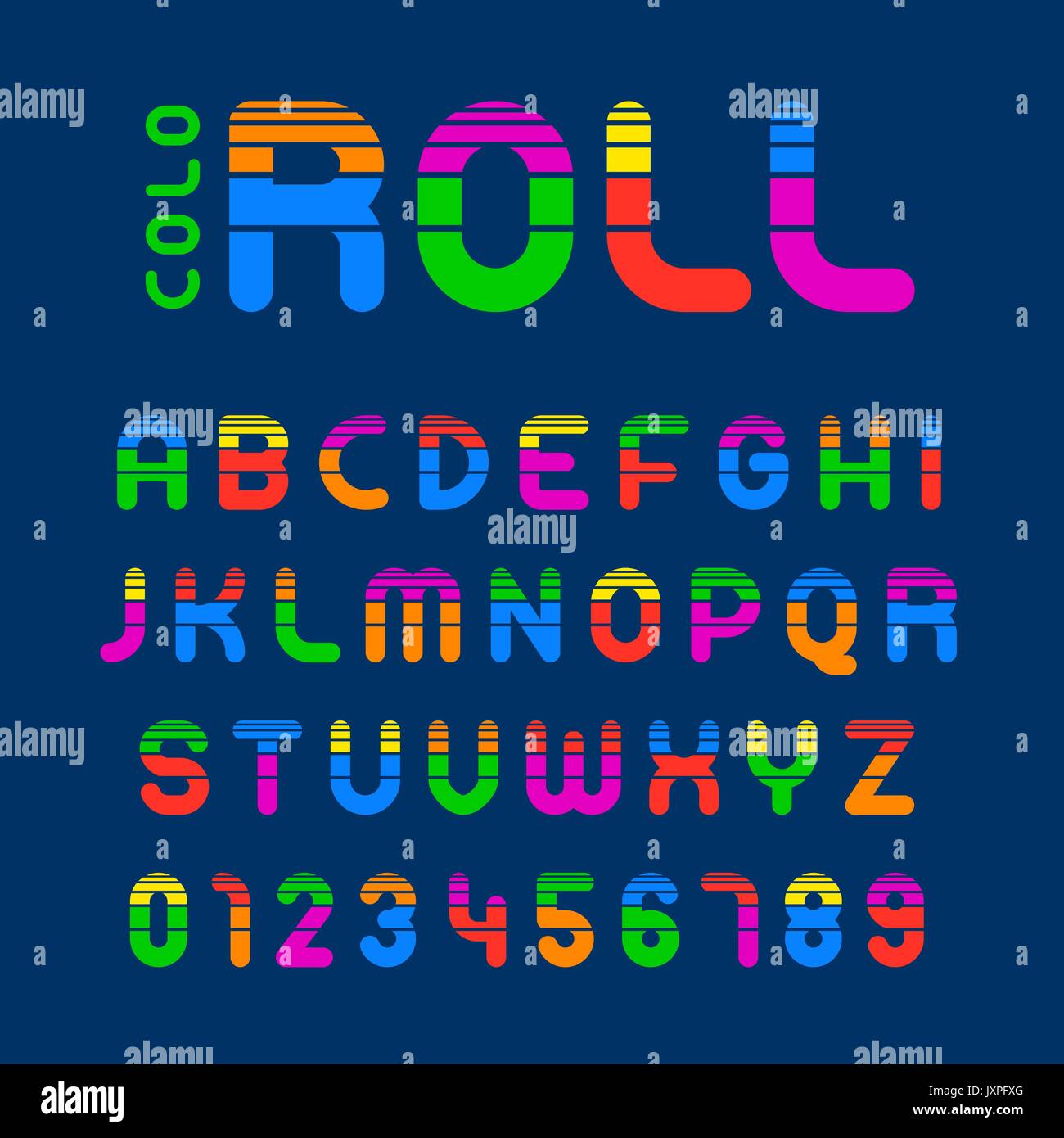 Font type alphabet letters typeface hi-res stock photography and images ...