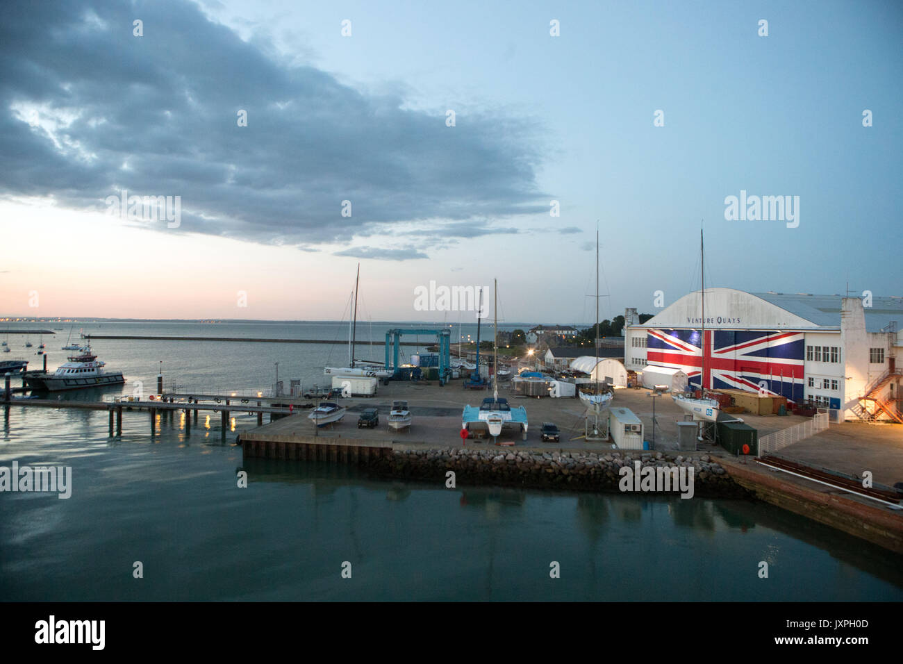 A general view of East Cowes in Hampshire Stock Photo - Alamy