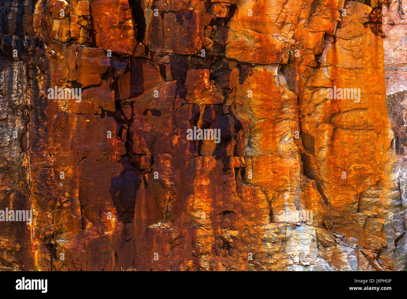 Natural rock wall Ontario Canada Stock Photo - Alamy