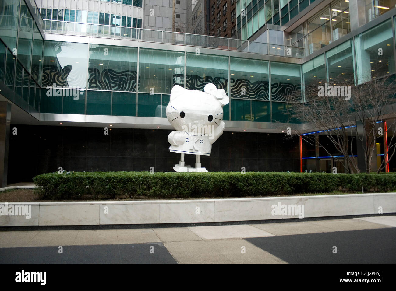 Hello Kitty statue outside Lever House on Park Avenue in Manhattan, NY ...