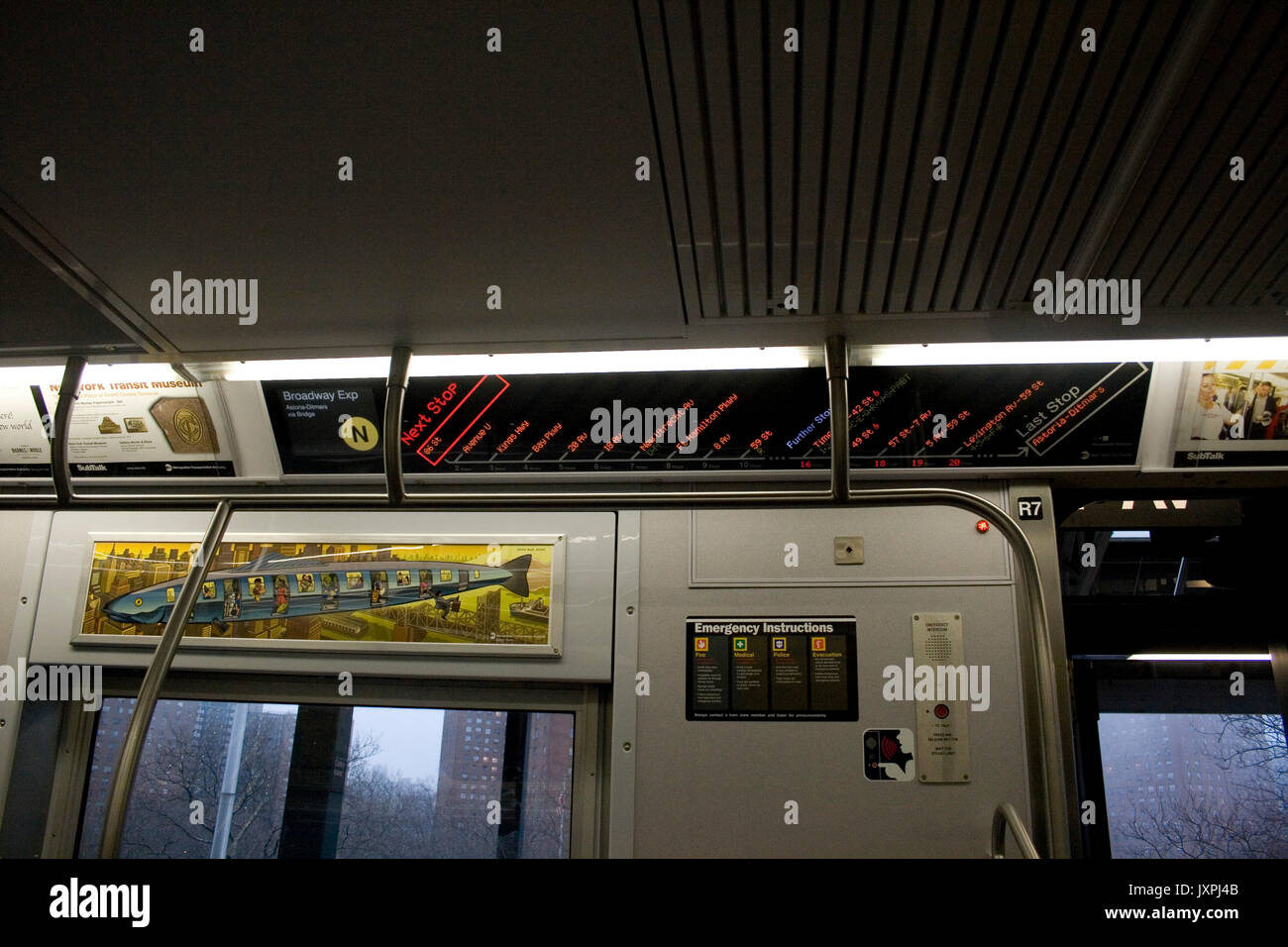 New york city train carriage hi-res stock photography and images - Alamy