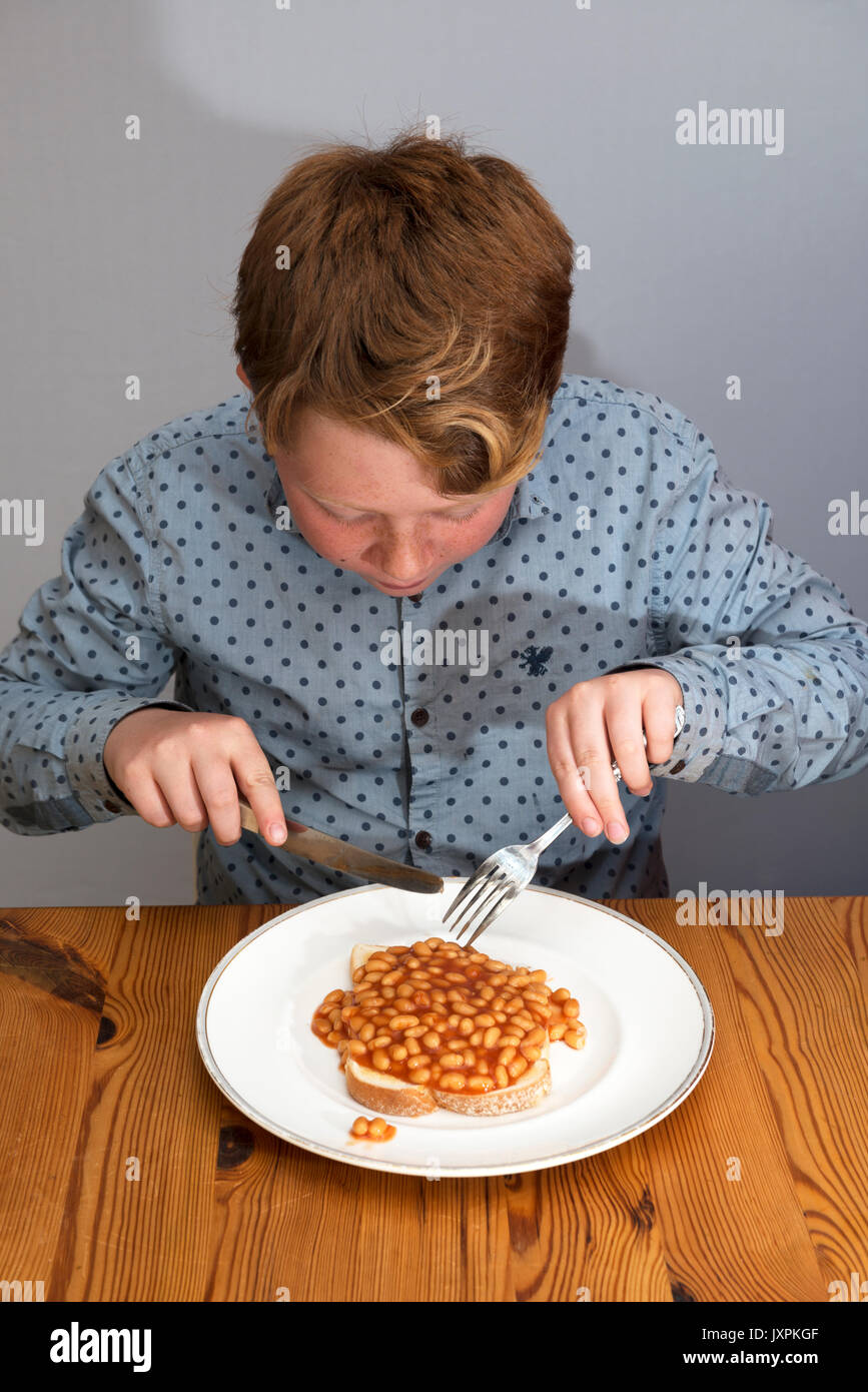Boy at breakfast hi-res stock photography and images - Alamy