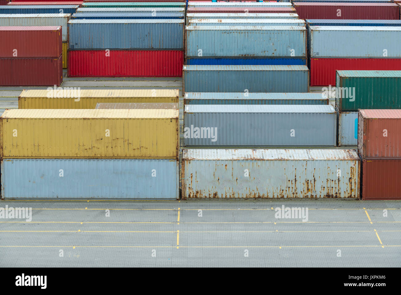 Stacks of containers Stock Photo - Alamy