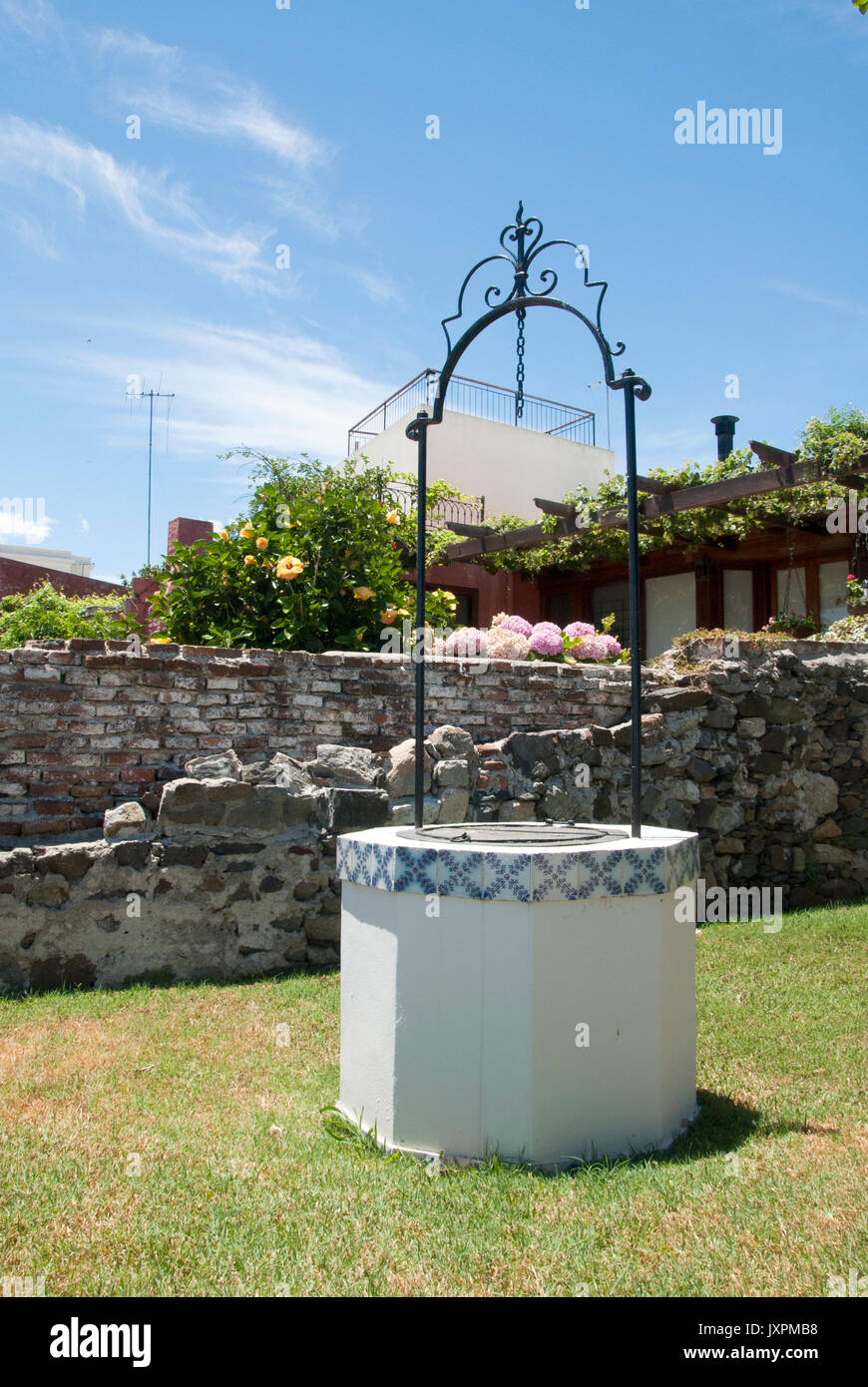 Uruguay - Colonial Del Sacramento - Water Well With Traditional ...